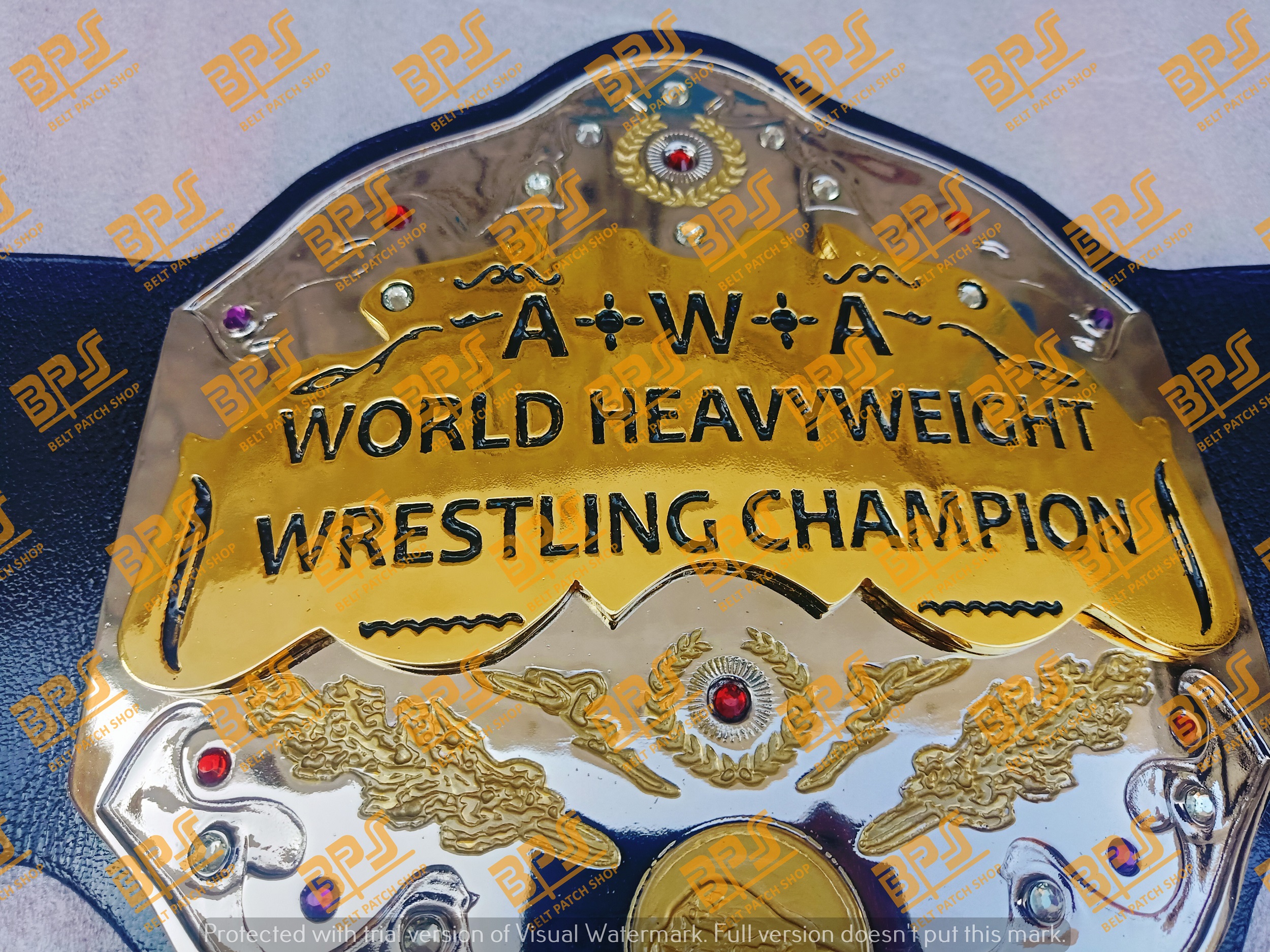 A+W+A AWA World Heavyweight Wrestling Championship Title Belt