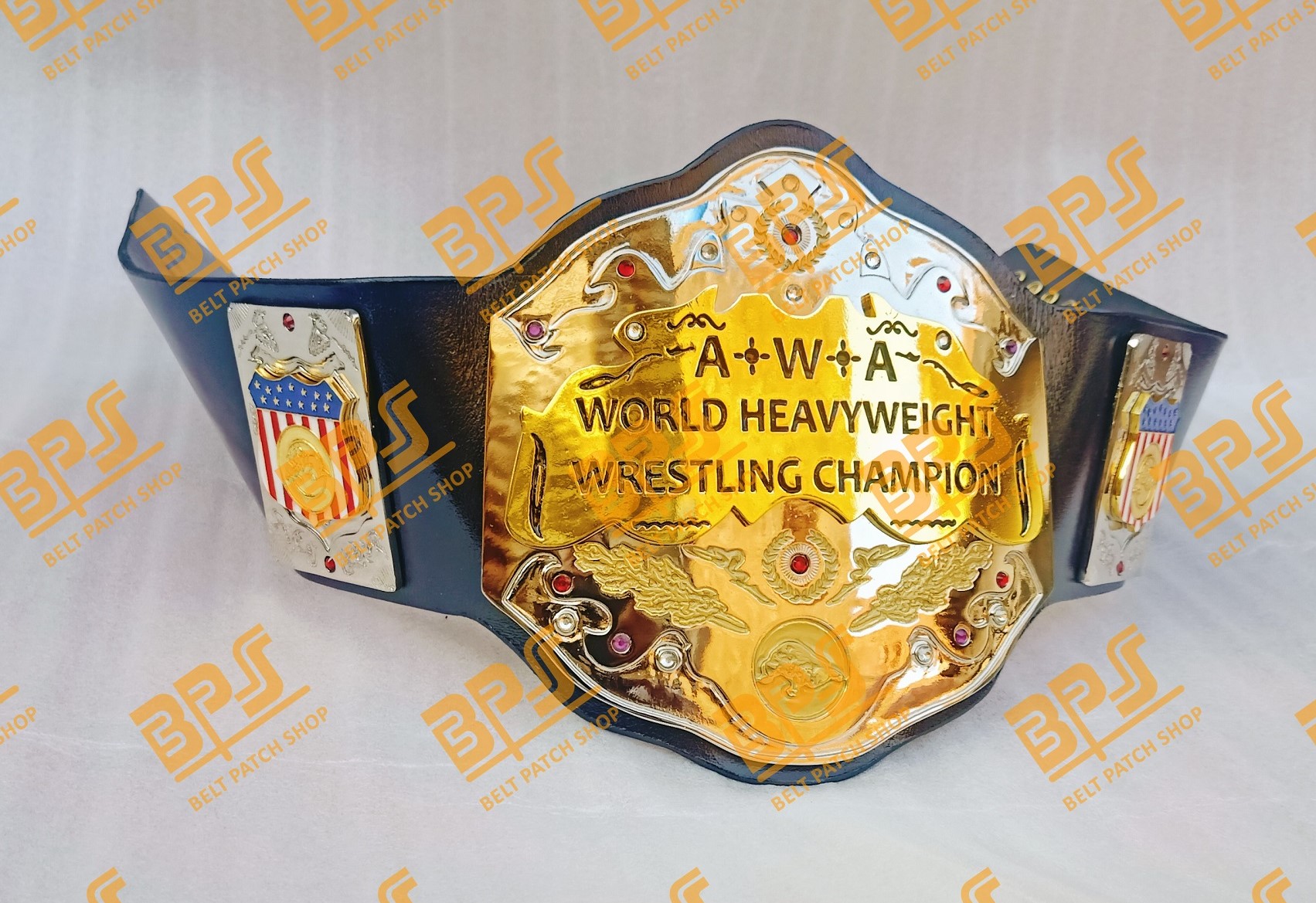 A+W+A AWA World Heavyweight Wrestling Championship Title Belt